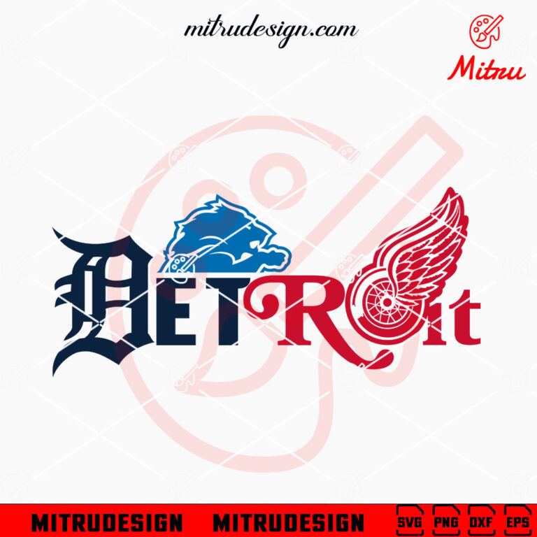 Detroit Sports SVG, Detroit Lions SVG, Tigers Baseball SVG, Red Wings ...