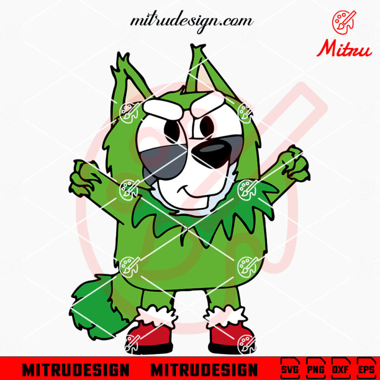 Bluey Muffin Grinch SVG, Muffin Christmas SVG, PNG, DXF, EPS, Downloads ...