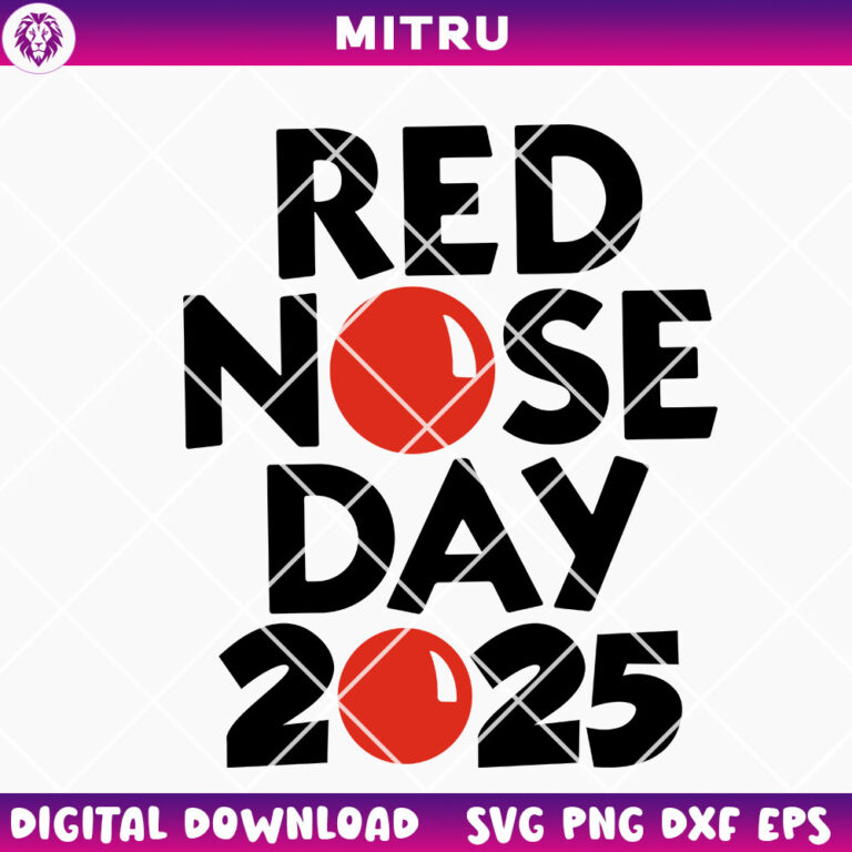 Red Nose Day 2025 SVG PNG, Child Poverty SVG Sublimation Design ...